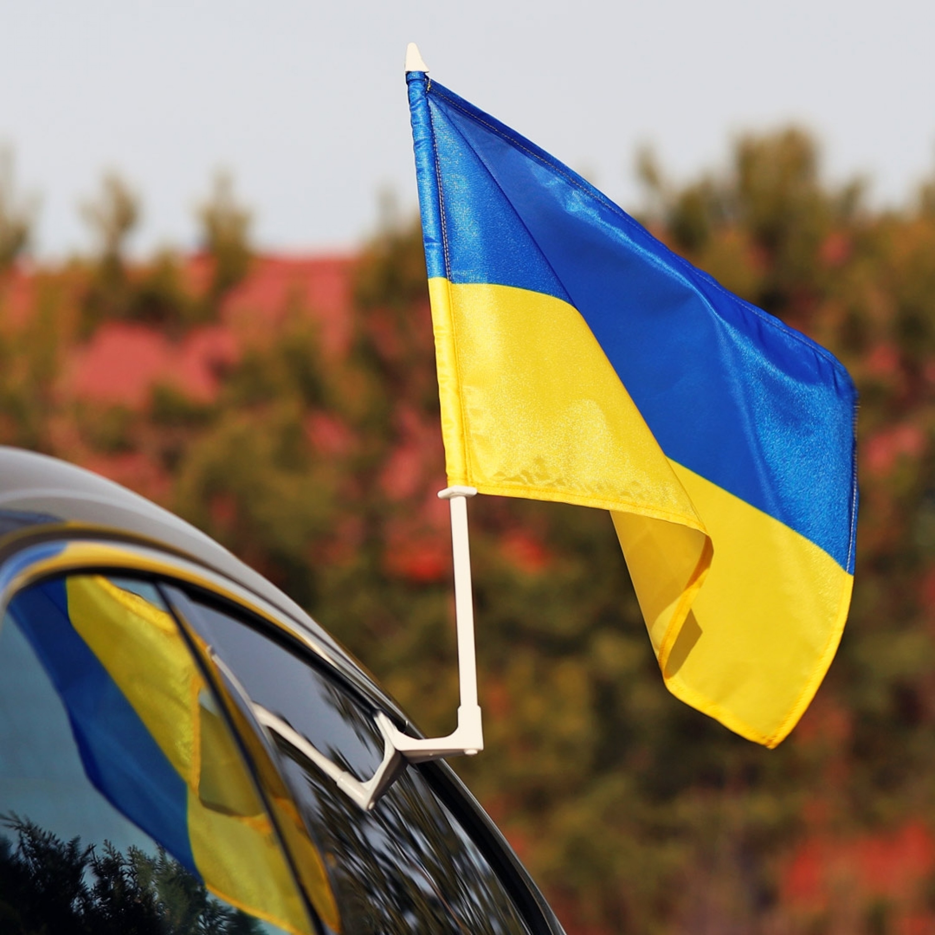 Ukraine car flag, price | Citysouvenirs.lt