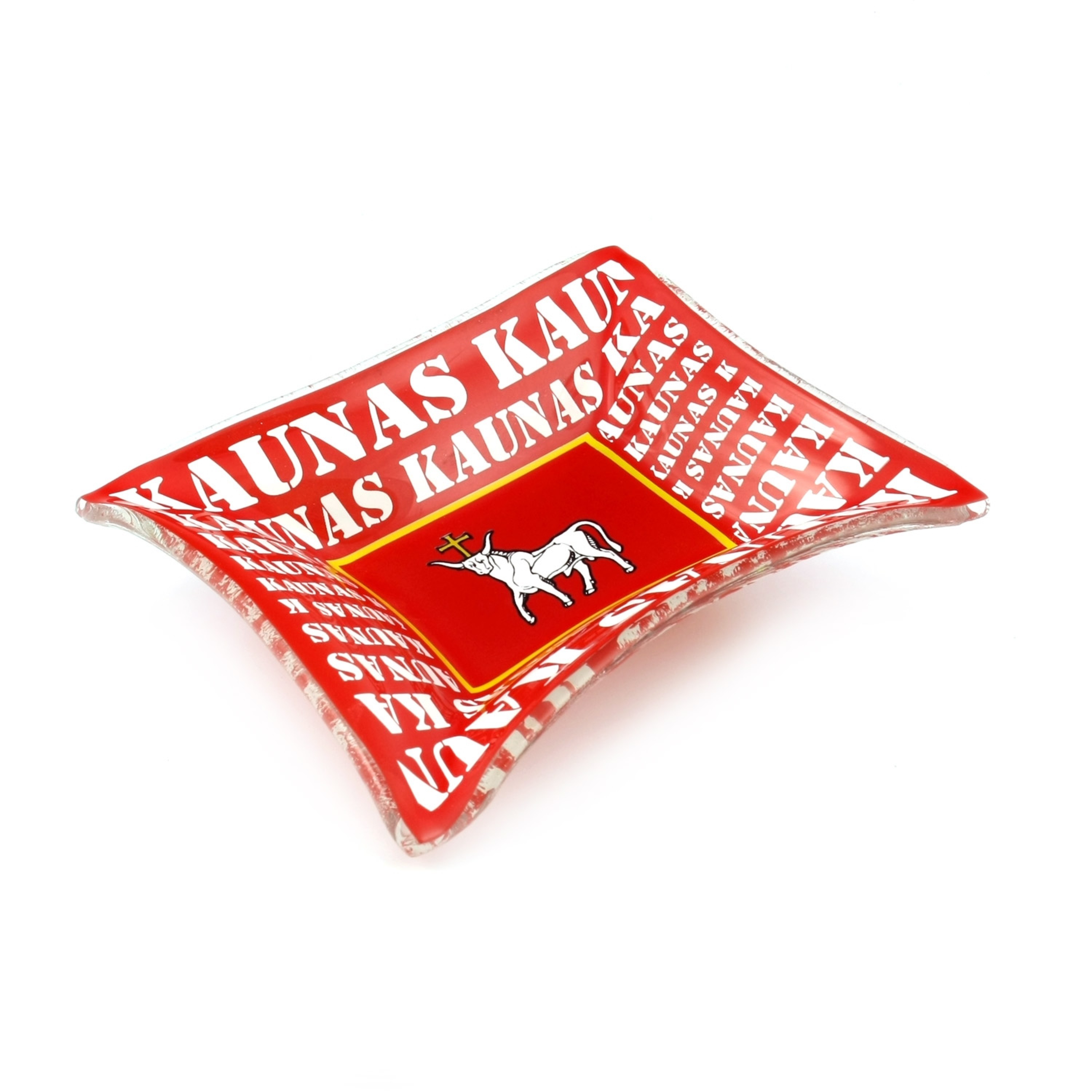 Souvenirs - glass candies plate Kaunas, price | Citysouvenirs.lt