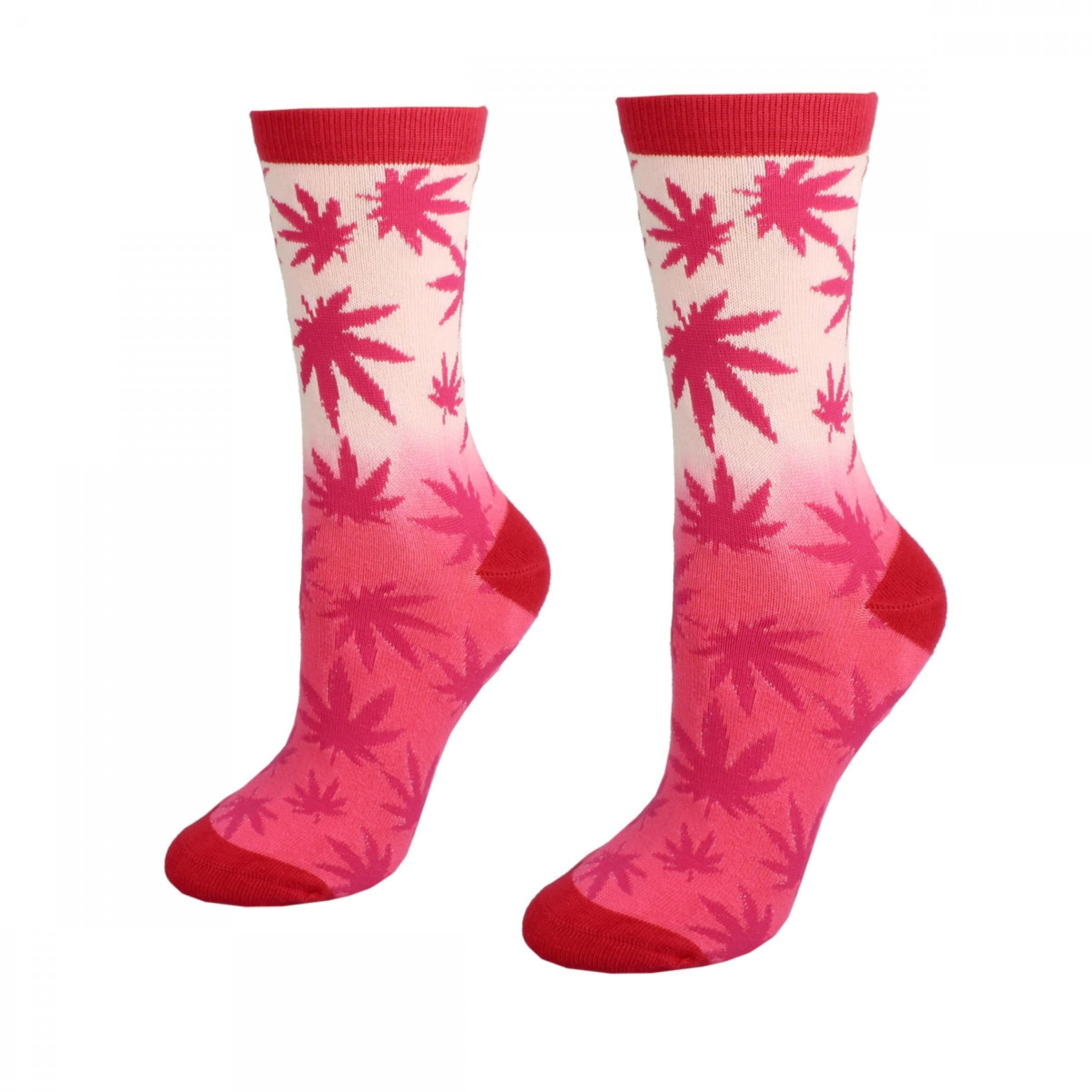 Pink Weed Socks