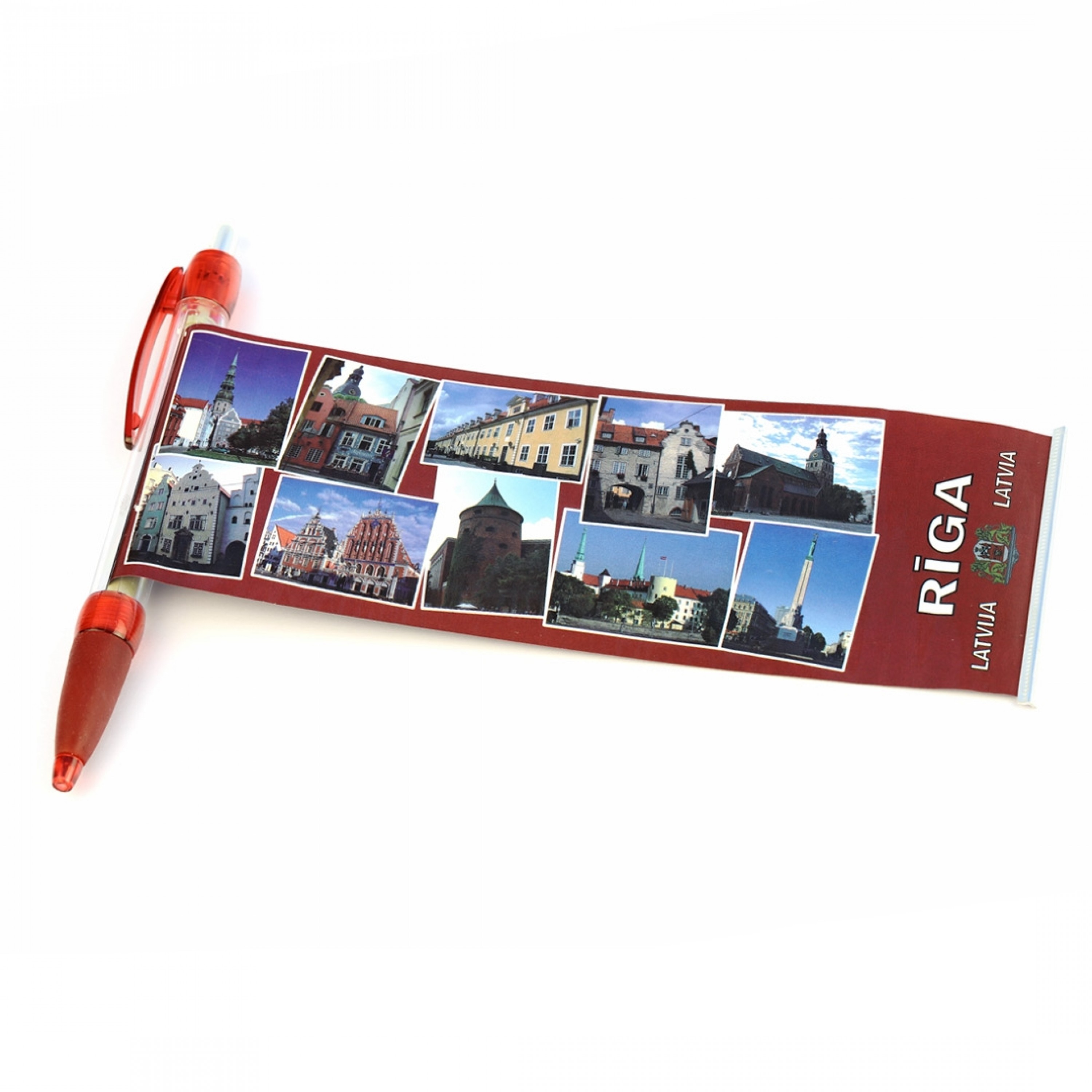 Souvenirs - banner pen Riga city Latvia, price | Citysouvenirs.lt