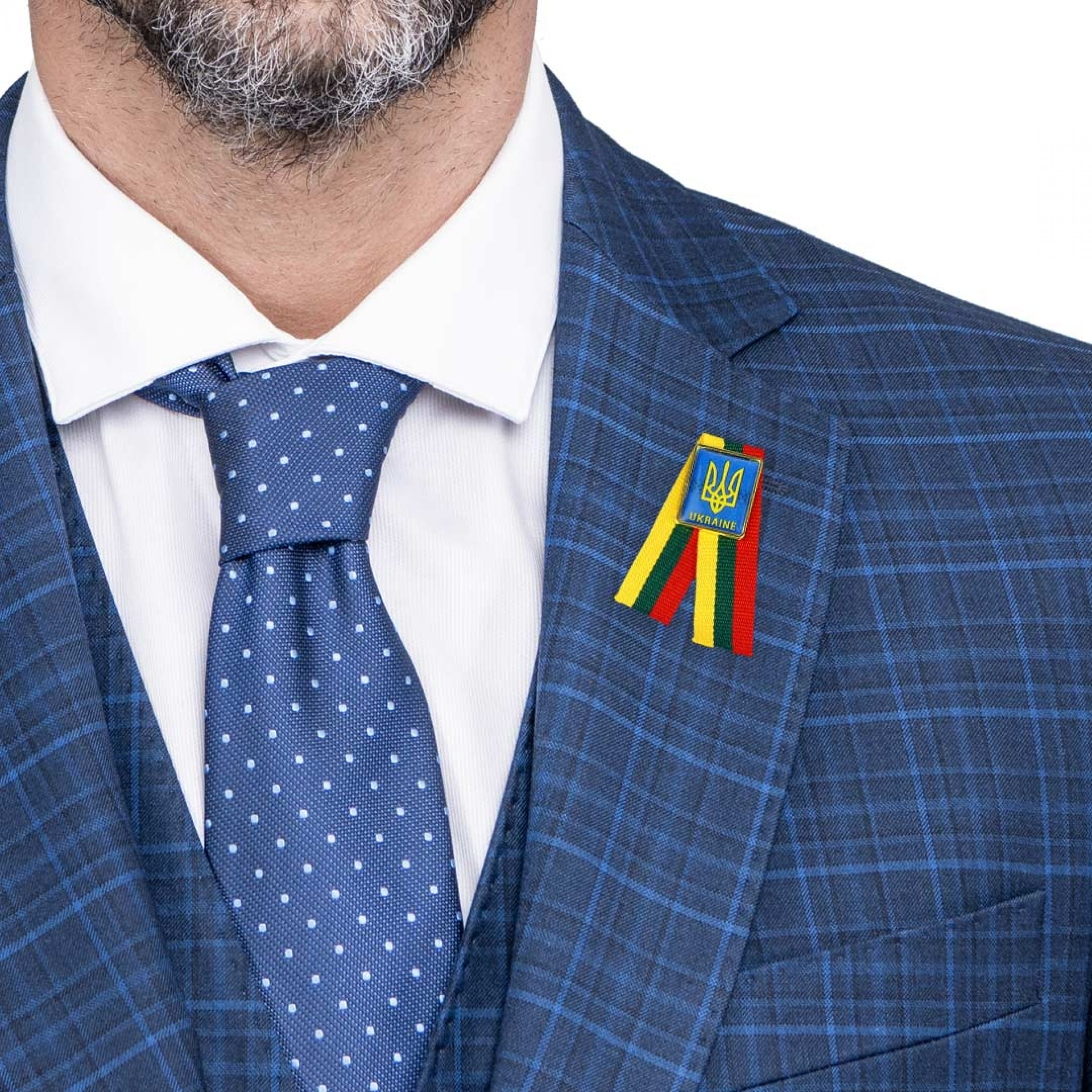 Badges of Ukraine with Lithuanian stripe, price | Citysouvenirs.lt