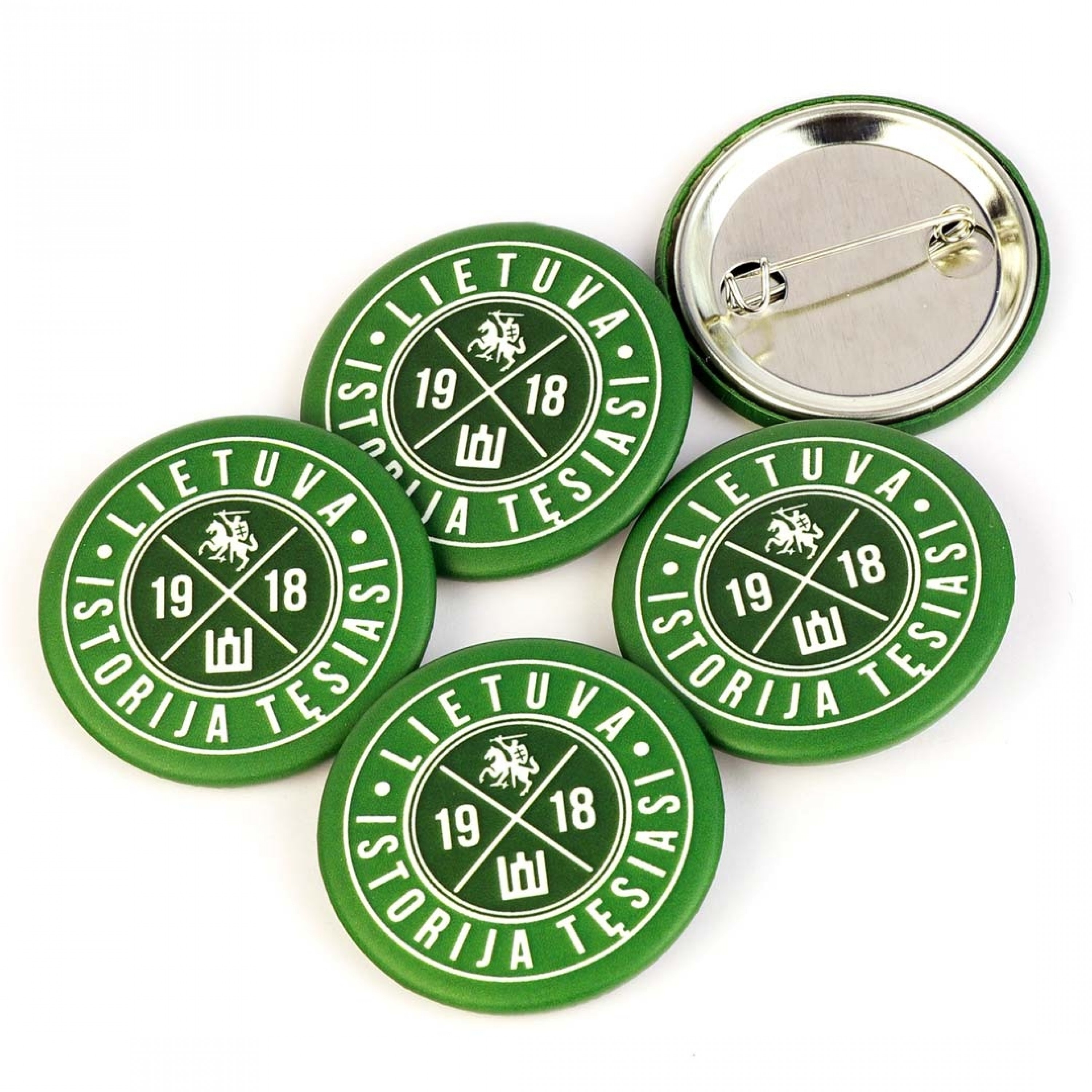 Green badges of Lithuania 5 pcs, price | Citysouvenirs.lt