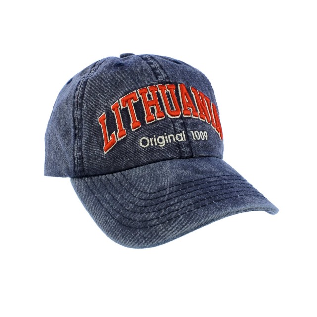 Blue color vintage looks baseball cap Lithuania 1009, price ...