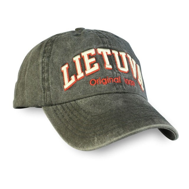 Black vintage looks baseball cap Lithuania, price | Citysouvenirs.lt