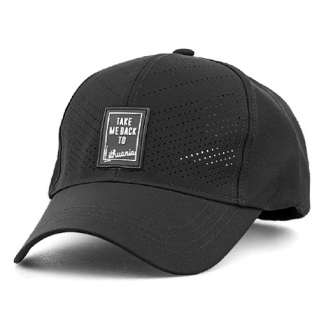 Black color baseball cap Lithuania, price | Citysouvenirs.lt