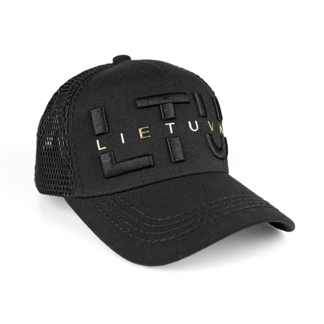 Black hat with mesh LTU Lithuania, price | Citysouvenirs.lt