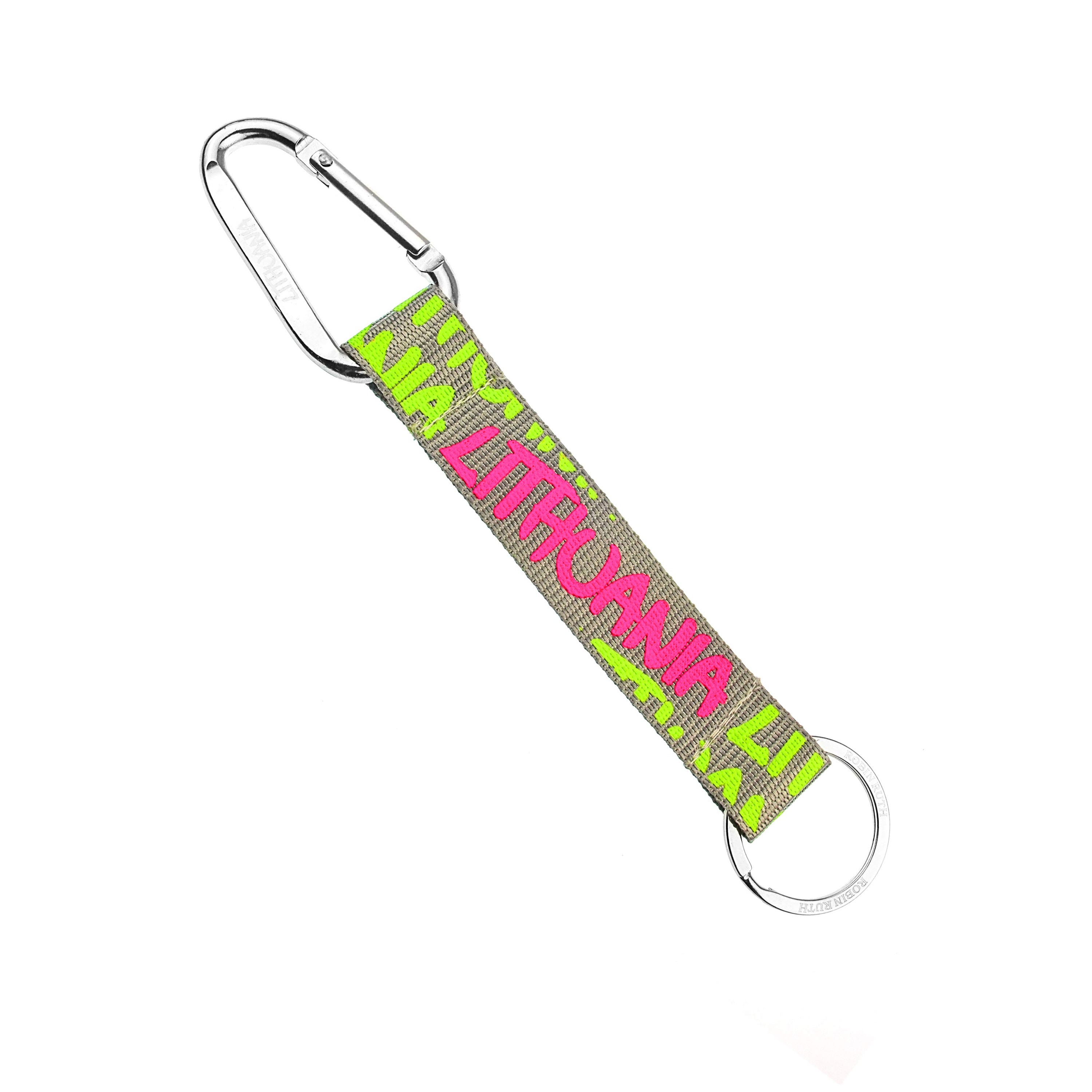 Raktų pakabukas su karabinu LITHUANIA - Robin Ruth