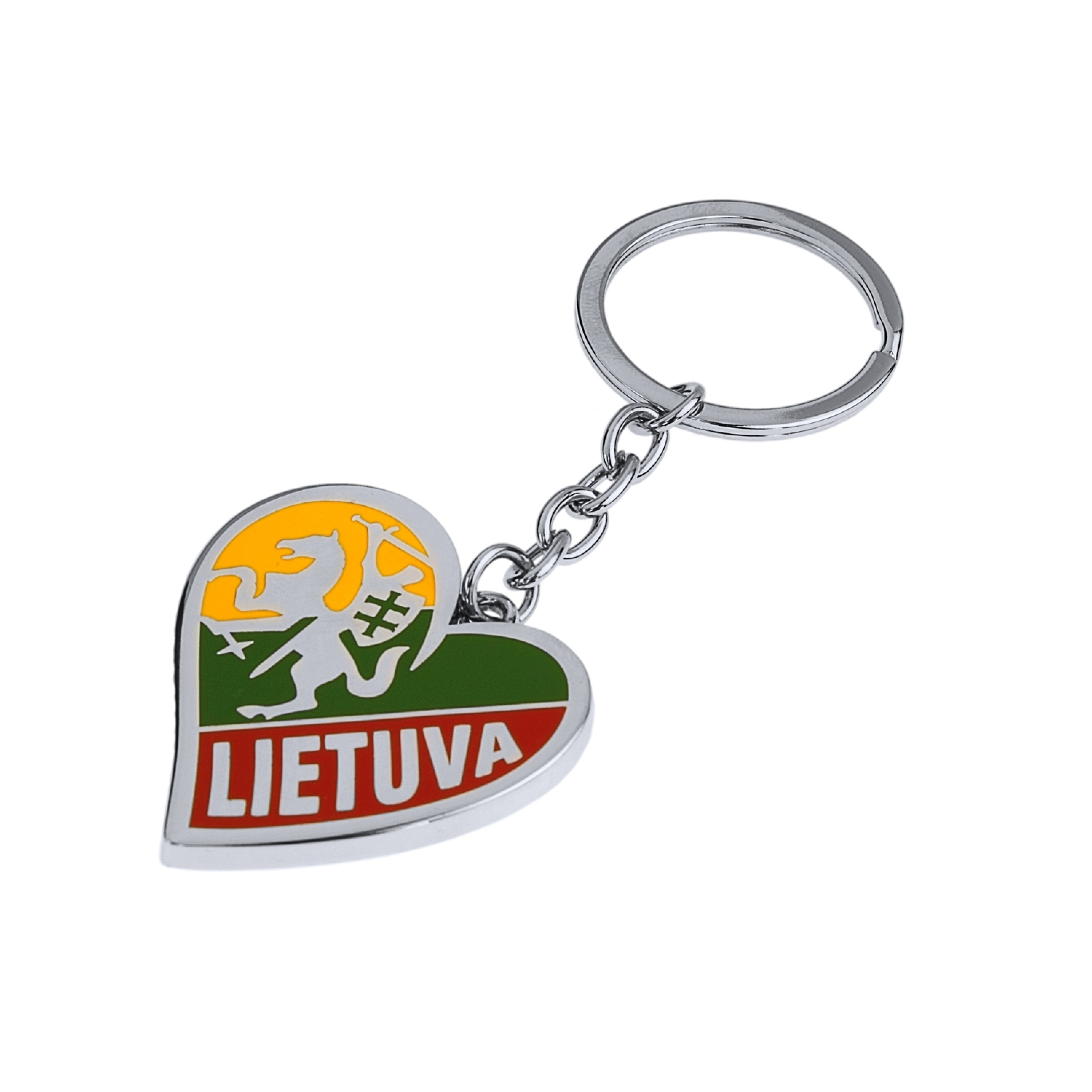 Raktų pakabukas Lietuvos širdis Vytis, kaina | Citysouvenirs.lt