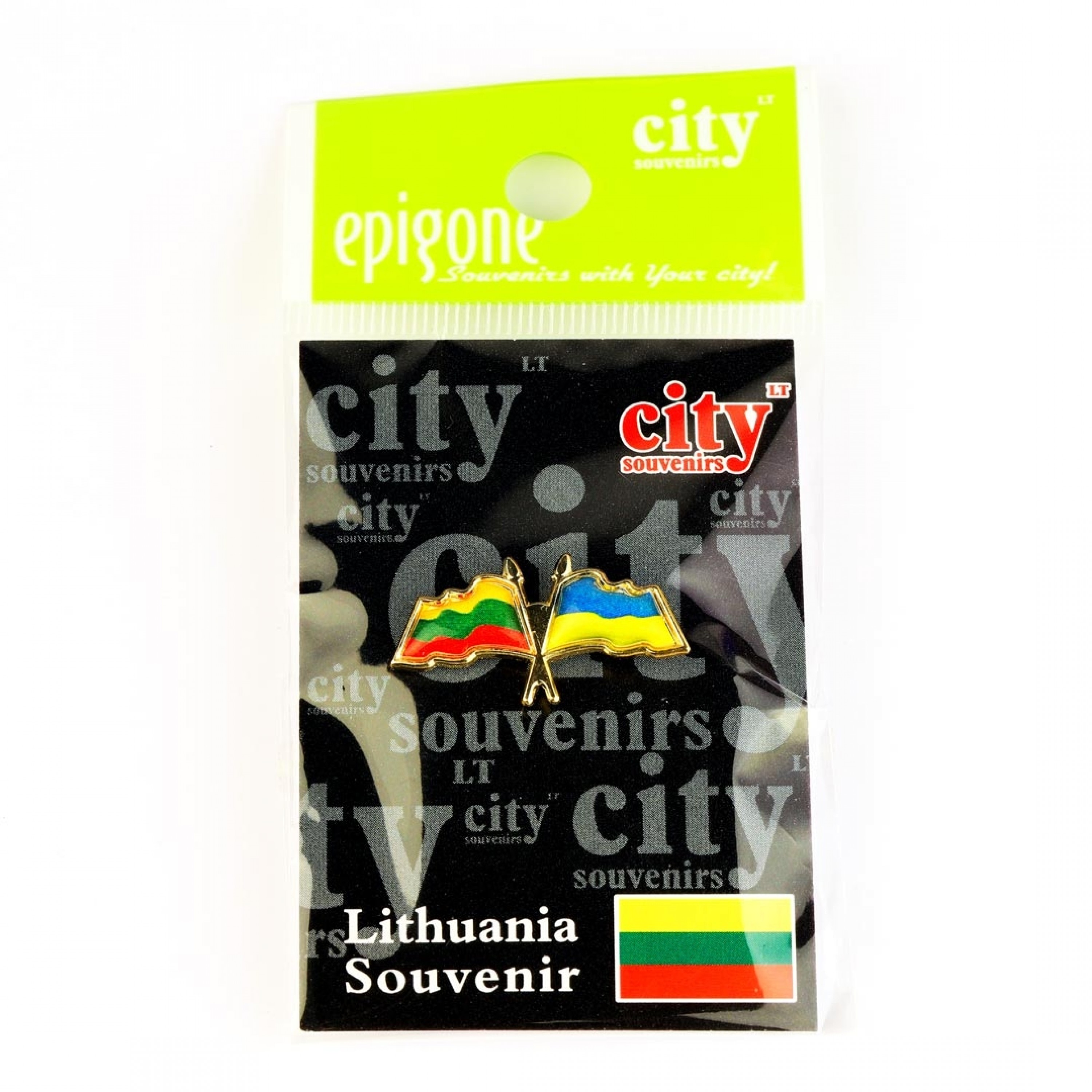 Ženkliukas Lietuvos Ukrainos vėliavos, kaina | Citysouvenirs.lt